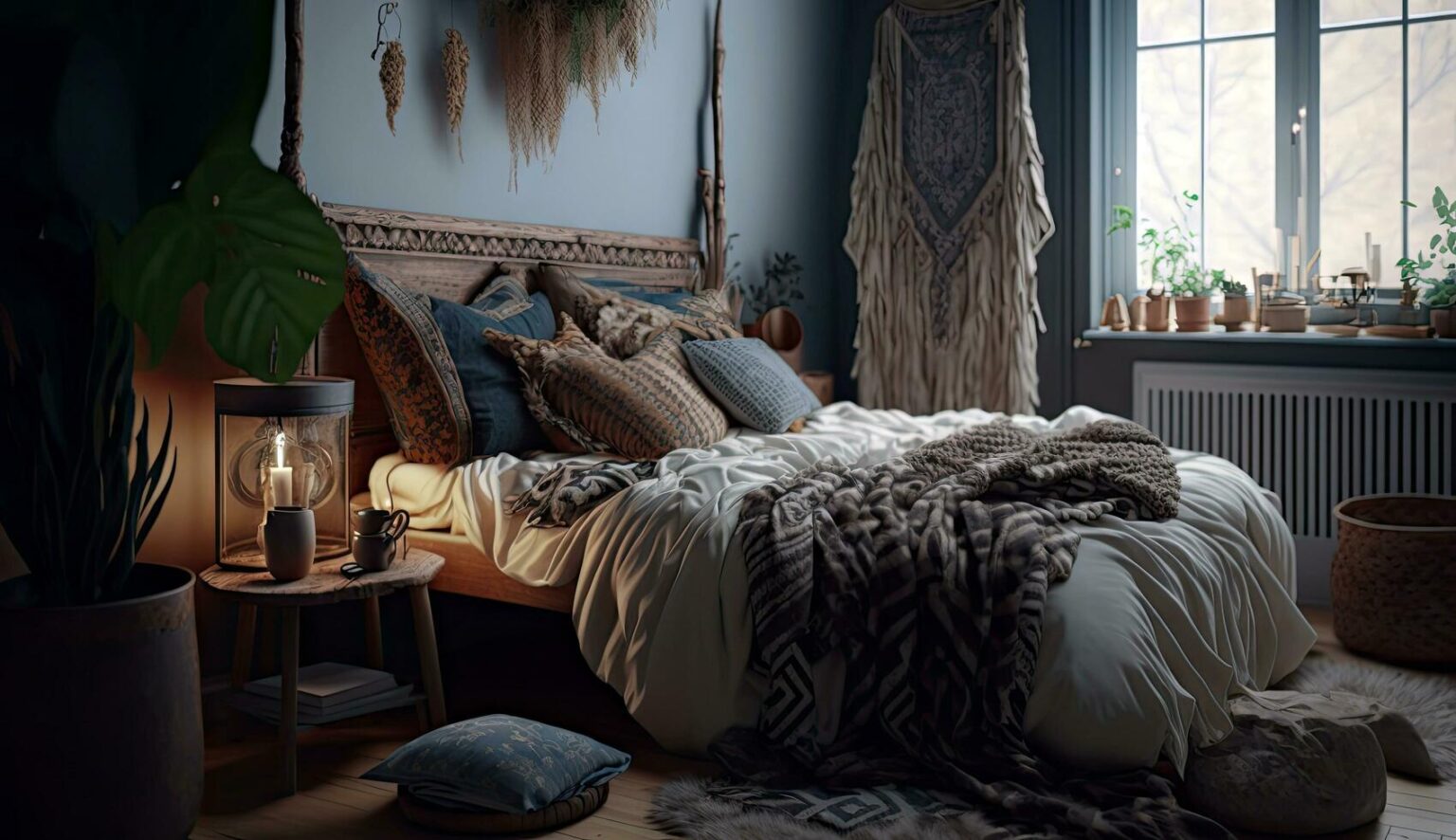 20 Dark & Rusty Boho Bedroom Decor Ideas