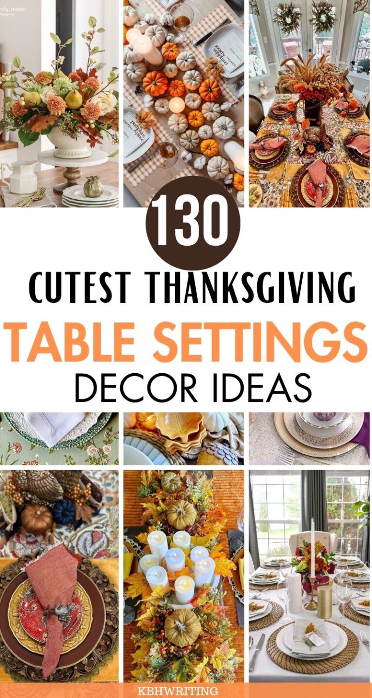 130+ Modern Thanksgiving Table Settings Ideas