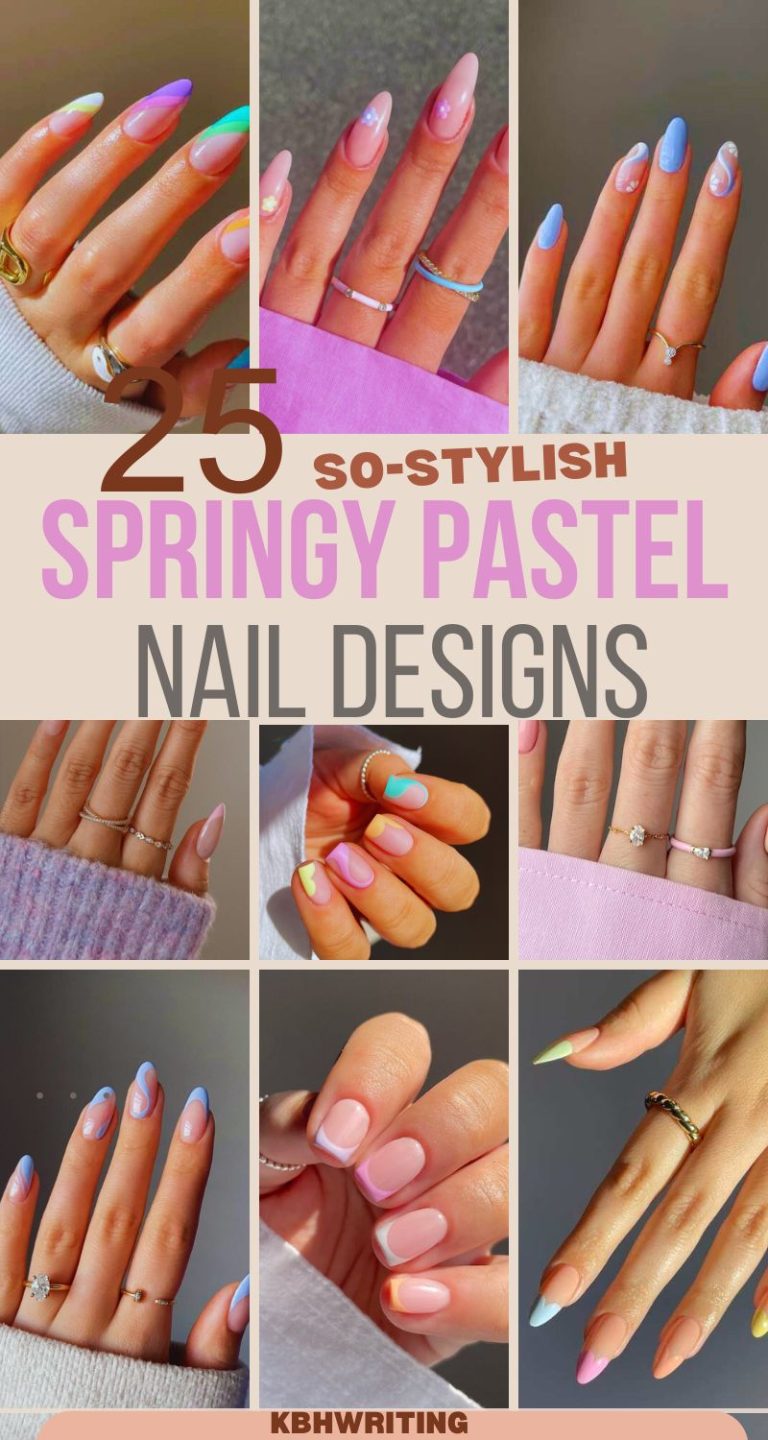25 Multi-Colored Pastel Nail Design Ideas