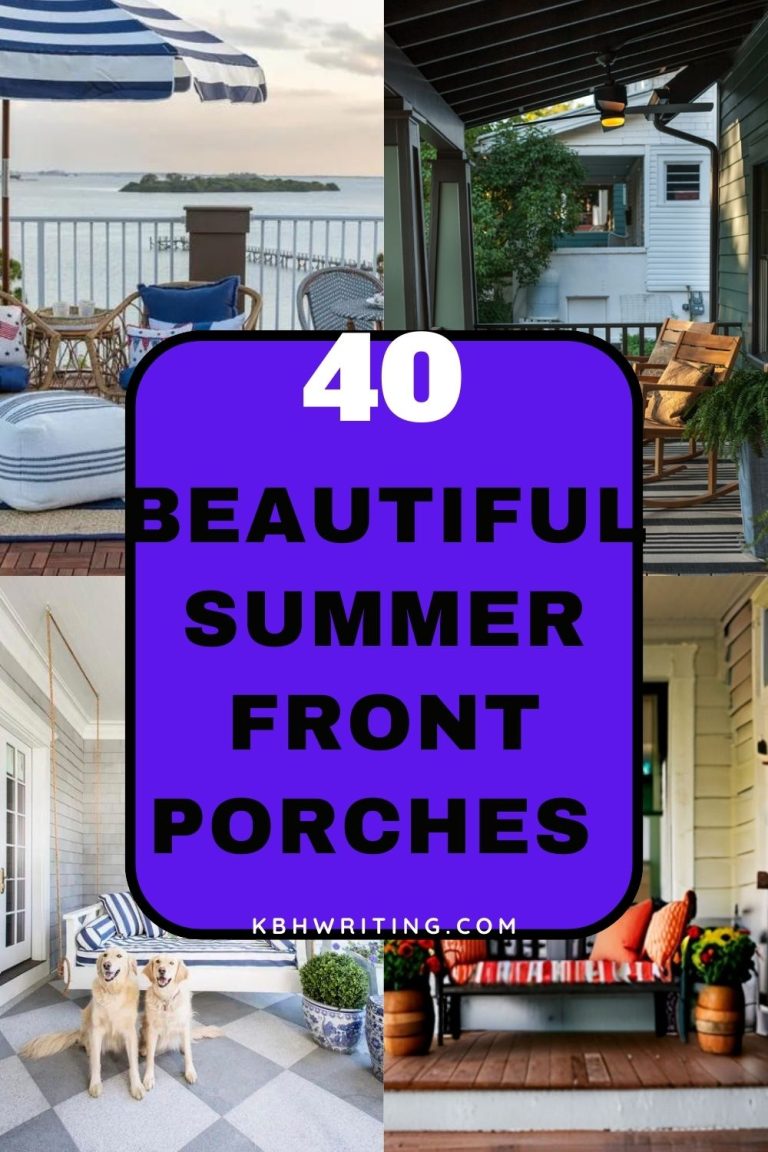 40 Beautiful Summer Front Porch Ideas
