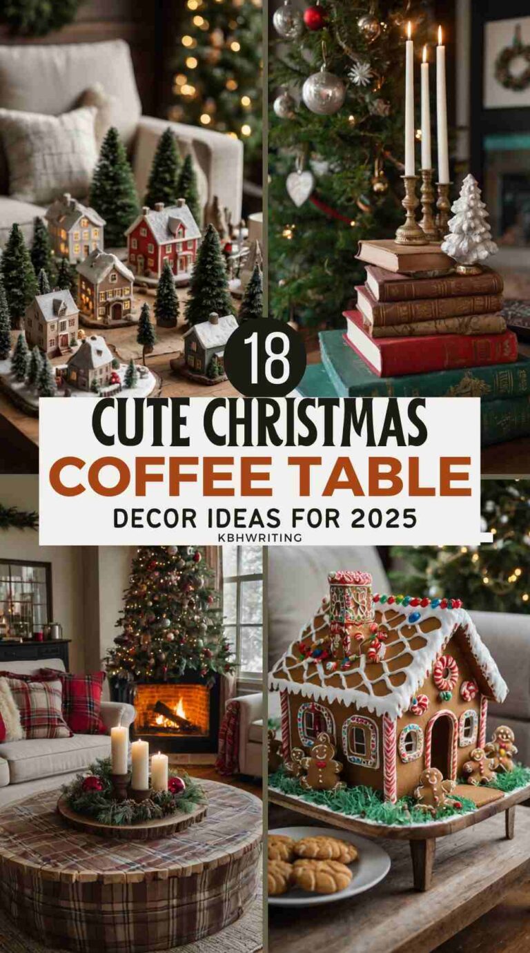 18 Christmas Coffee Table Decor Ideas To Spark Joy This Holiday Season